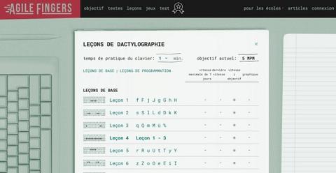 AgileFingers, un site pour apprendre à utiliser le clavier - Collège du ...